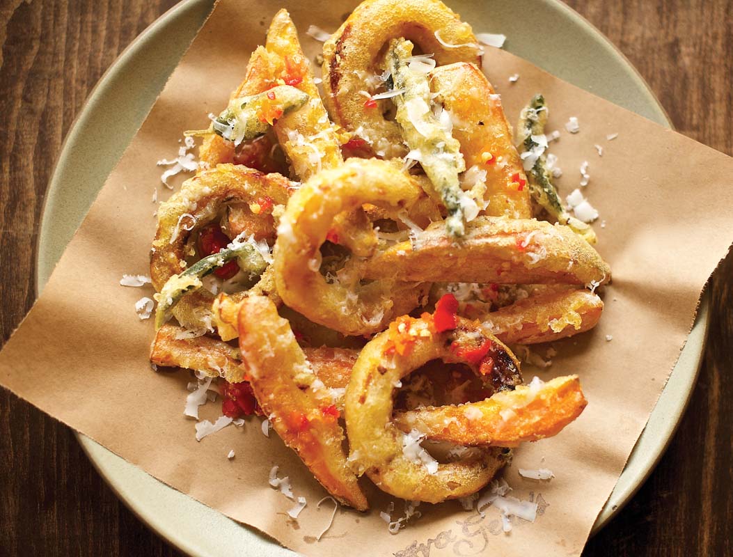 Fire Roasted and Raw Vegetables