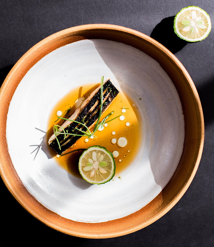 Aburi Shime Saba with Ponzu and Koji oil