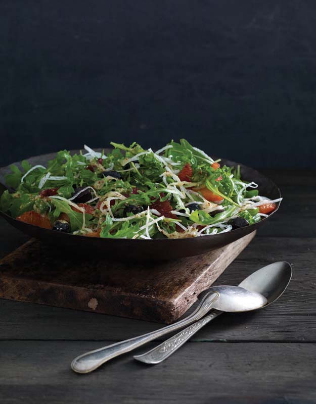Jicama and Watermelon Salad with Thai Basil and Pink Peppercorn Vinaigrette